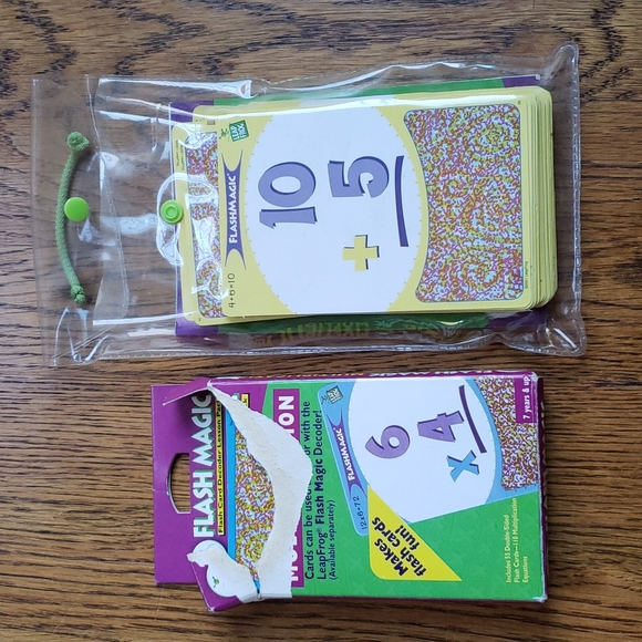 Toys | Vintage Flash Magic Cards Addition And Multiplication Study ...